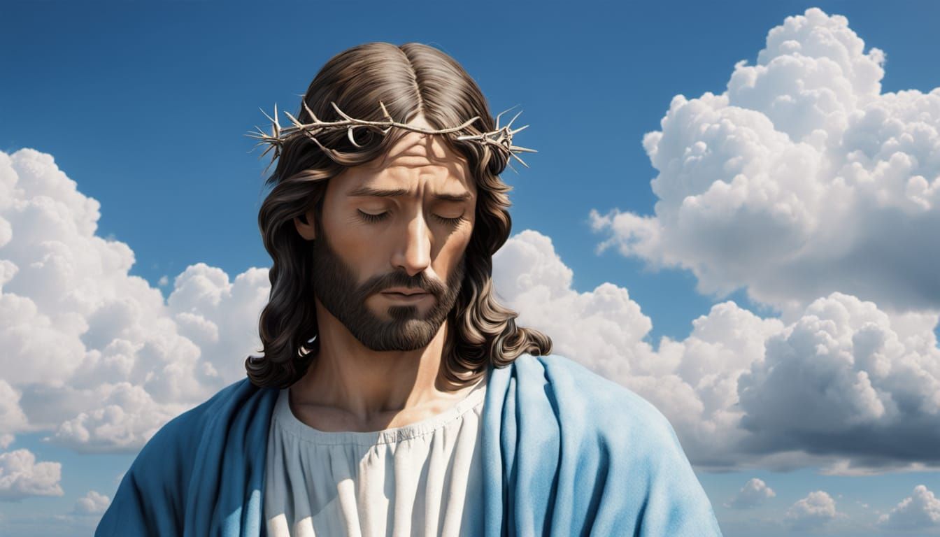 Jesus Christ in Ethereal Serenity - AI Art