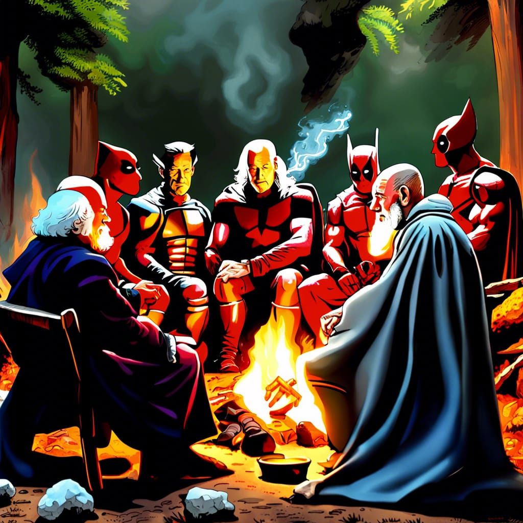 Gandalf, magneto, captain Jean Luc Picard, professor Xavier, wolverine ...