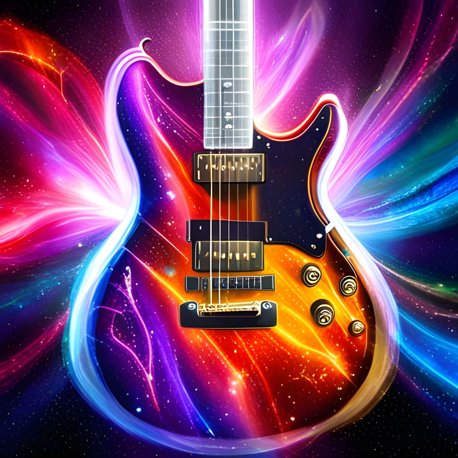 beautiful guitar, 8k resolution, a masterpiece, 35mm, hyperrealistic ...