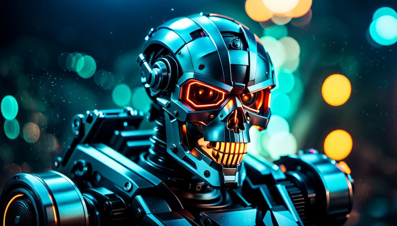 Mecha-Death - AI Generated Artwork - NightCafe Creator