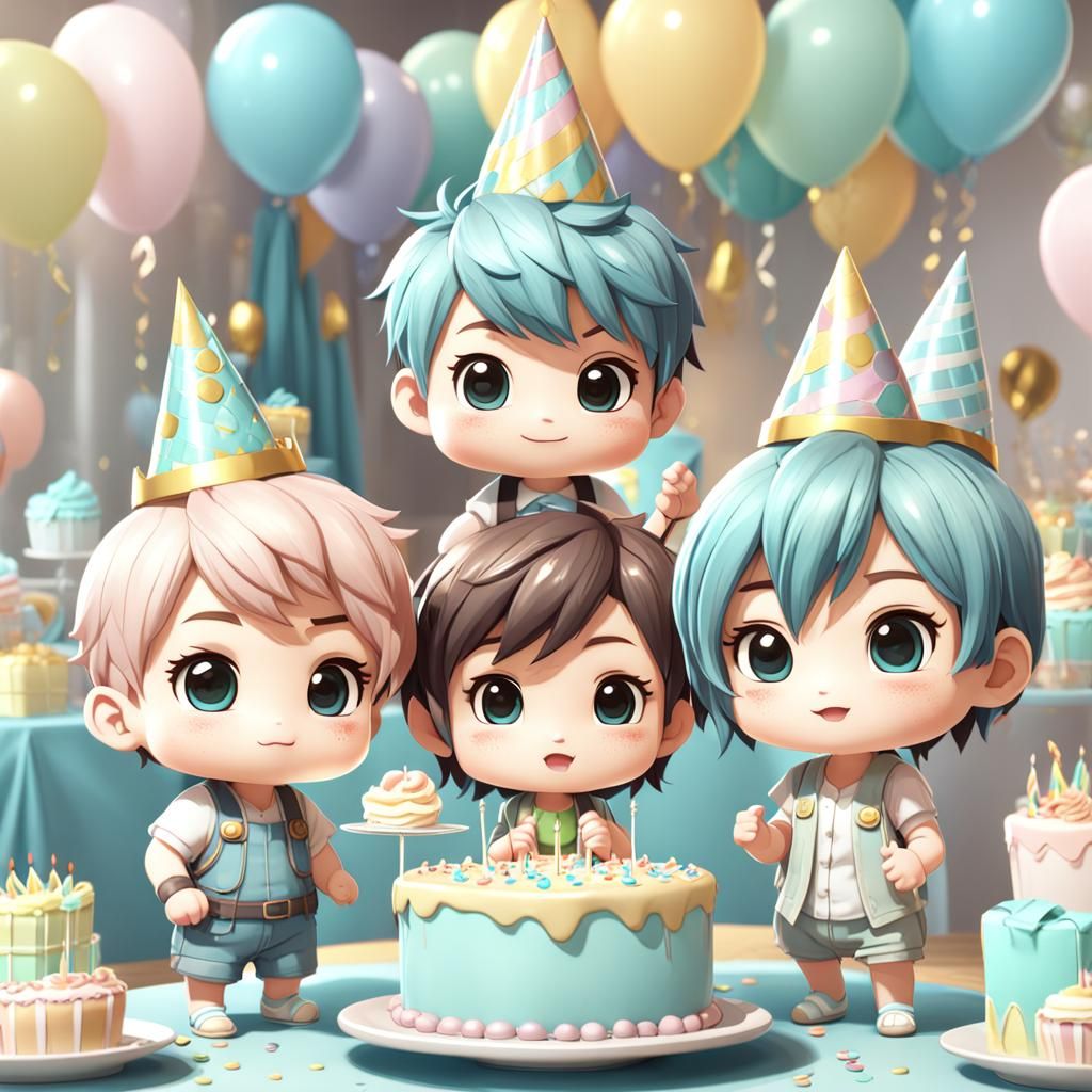 Birthday party - AI Generated Artwork - NightCafe Creator