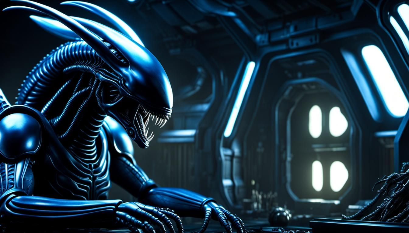 Xenomorph Drawing Alien Xenomorph Drawing With Images