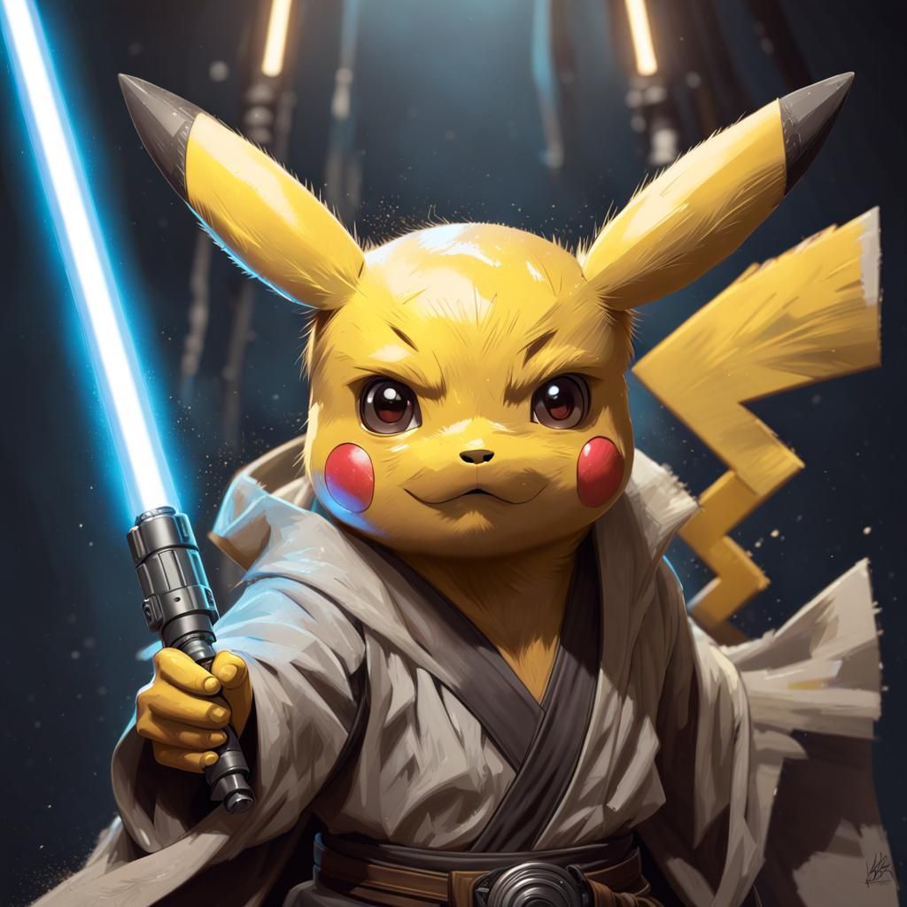 Jedi Master Pikachu - AI Generated Artwork - NightCafe Creator