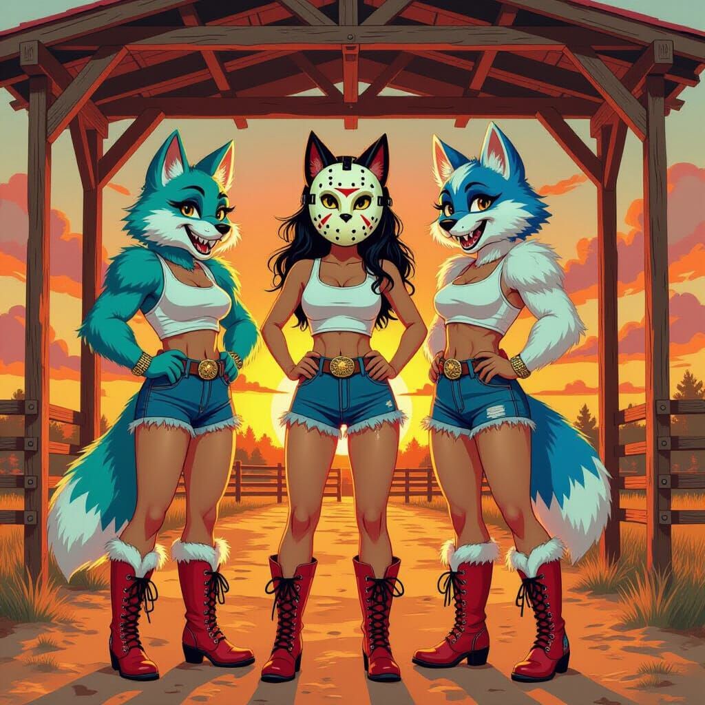 Friday the 13th at the Rodeo - Furry Rodeo Monsters in Whims...