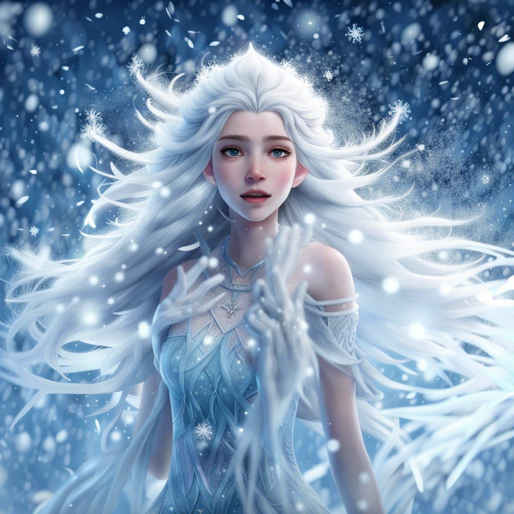 Snow Princess - AI Generated Artwork - NightCafe Creator