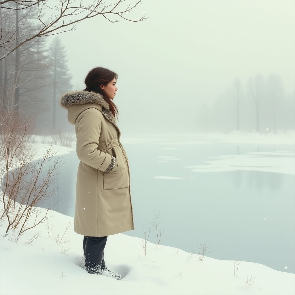 Contemplating a winter scenery - Ethereal Winter Landscape ...