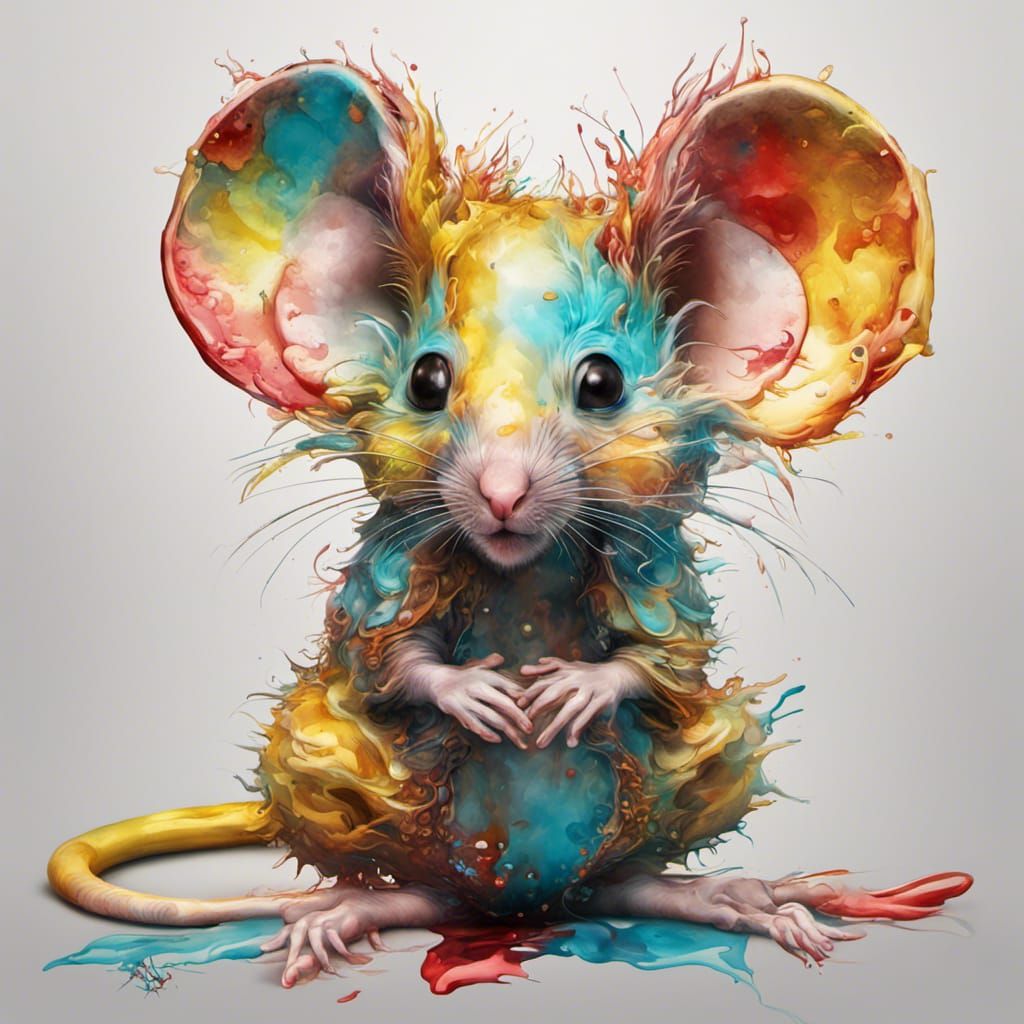 Baby mouse ( open promt ) - AI Generated Artwork - NightCafe Creator
