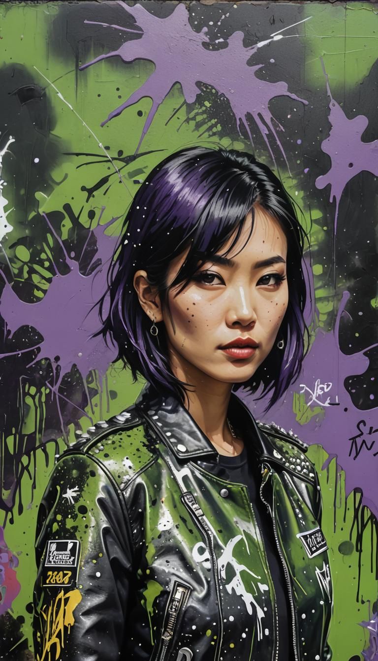 Splatter Punk - AI Generated Artwork - NightCafe Creator