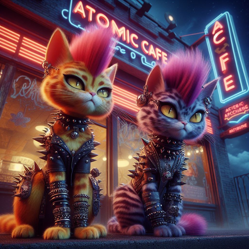 Punk Kitties - AI Generated Artwork - NightCafe Creator