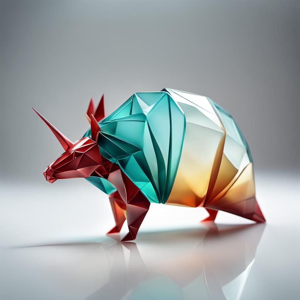 Glass armadillo - AI Generated Artwork - NightCafe Creator