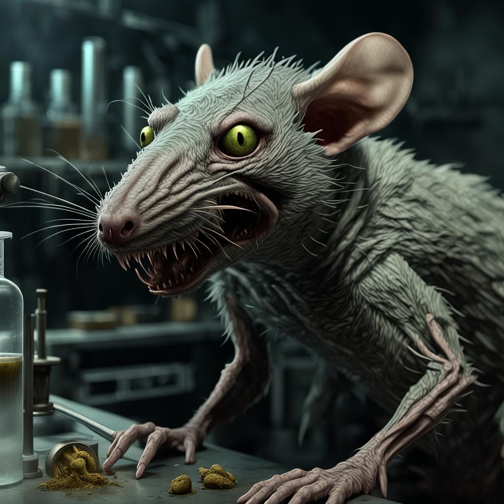 Horrific Rat - AI Generated Artwork - NightCafe Creator