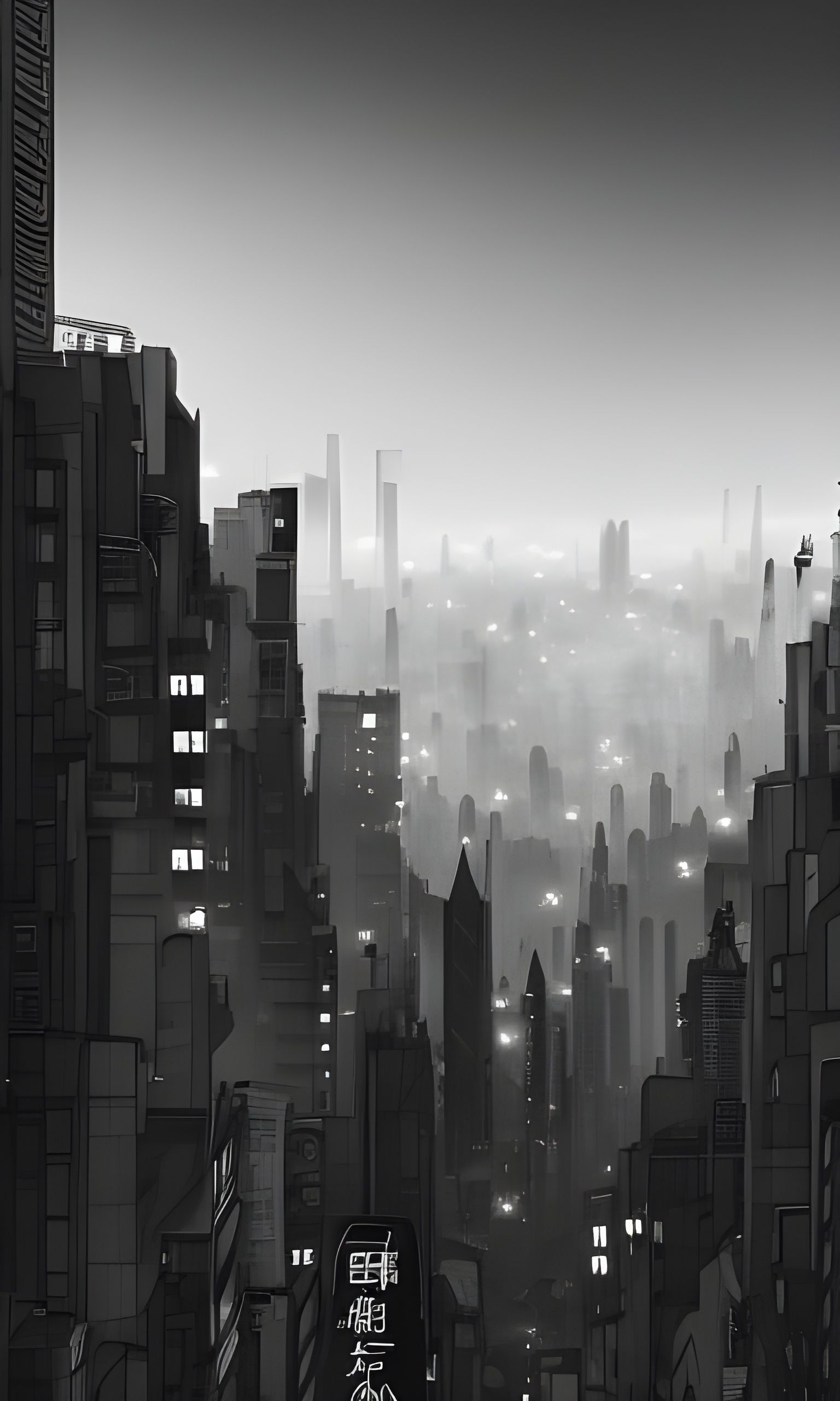 Chiaroscuro Cityscapes - AI Generated Artwork - NightCafe Creator