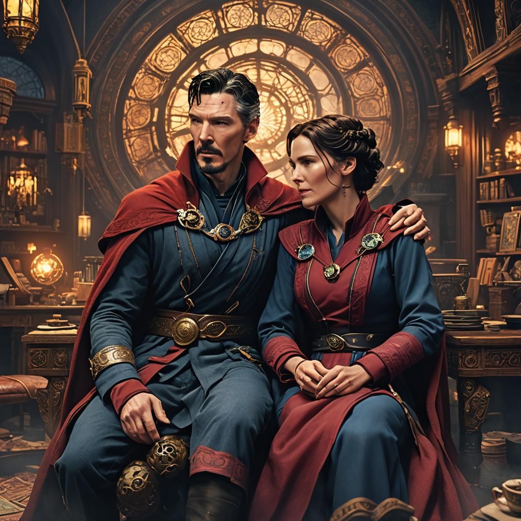 Doctor Stephen Strange and Christine Palmer - AI Generated Artwork ...