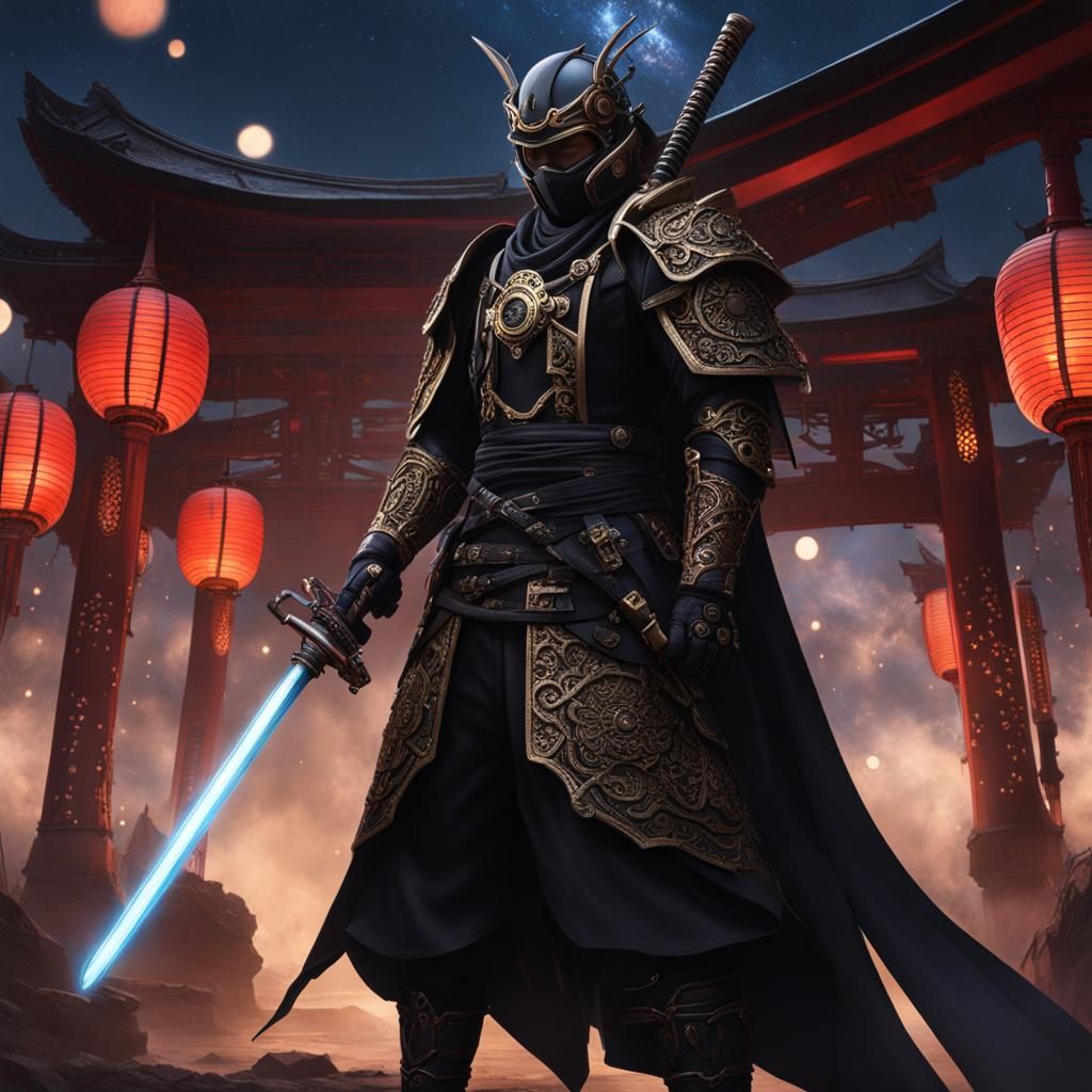 Shadow Samurai - AI Generated Artwork - NightCafe Creator