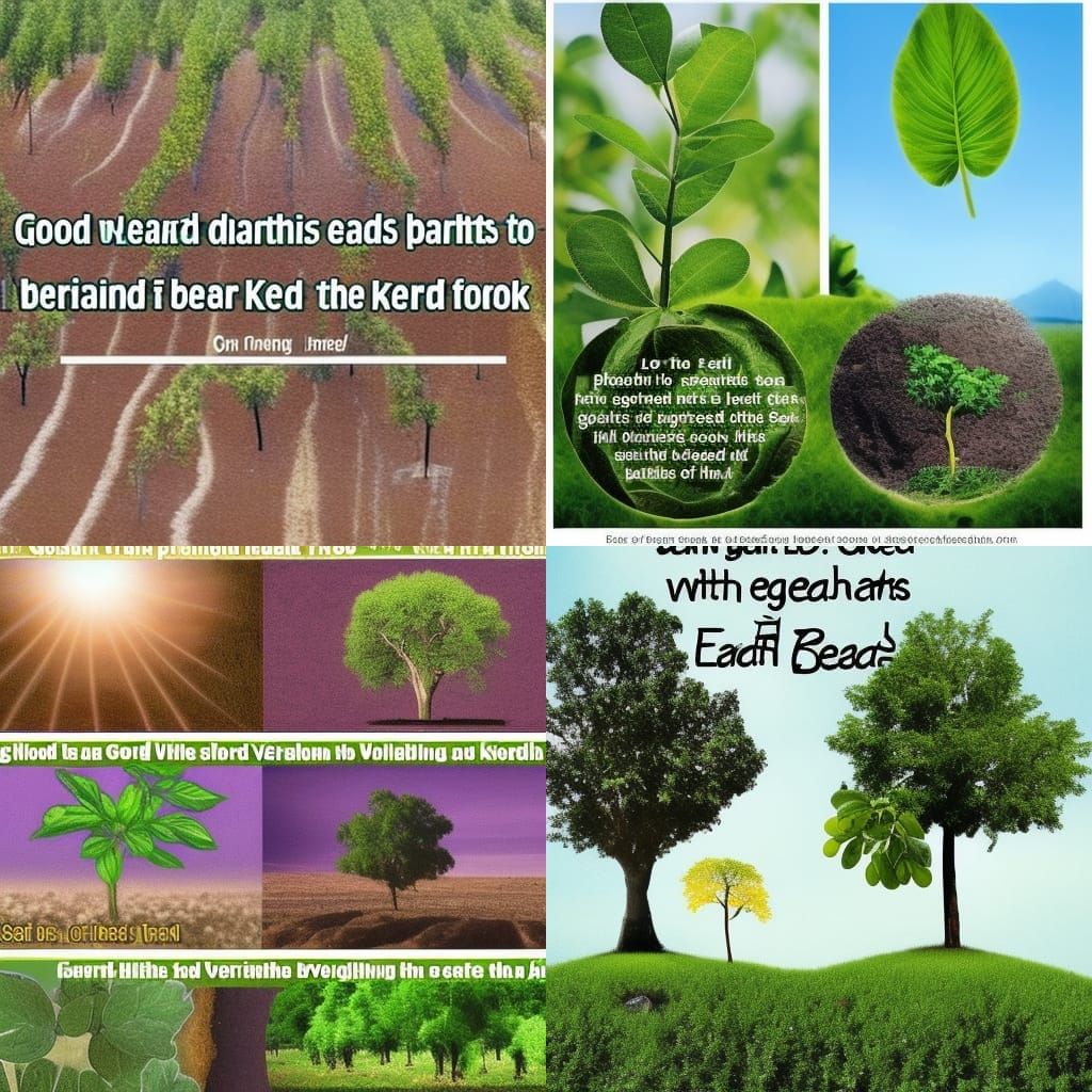 And God said, “Let the earth sprout vegetation: seed-bearing plants ...