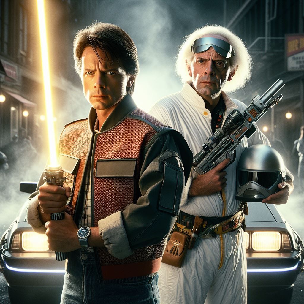 Back to the Future / Star Wars ⁸ - AI Generated Artwork - NightCafe Creator