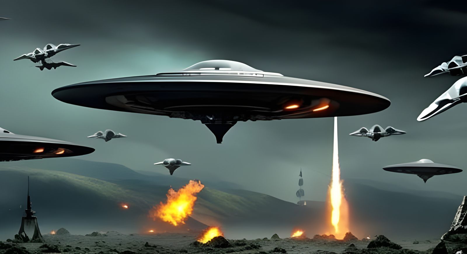 The alien invaders from outer space looked like something out of a ...