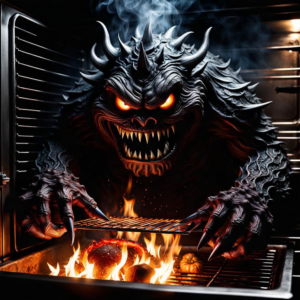 oven monster from hell - AI Generated Artwork - NightCafe Creator