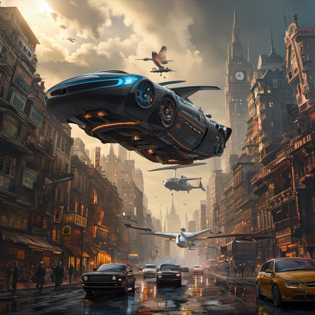 Flying Cars: First Flying Rolls Royce Seen in London - AI Generated ...