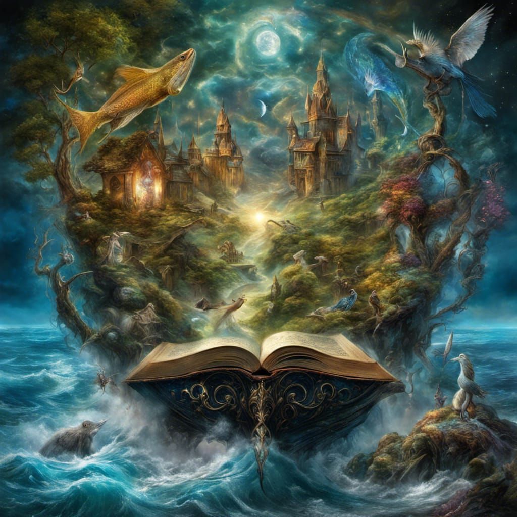 The Magic of Books - AI Generated Artwork - NightCafe Creator