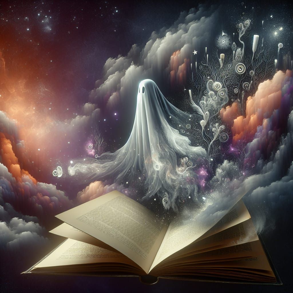 The Spirit of an Old Book - Ethereal Book Spirit in Imperial...