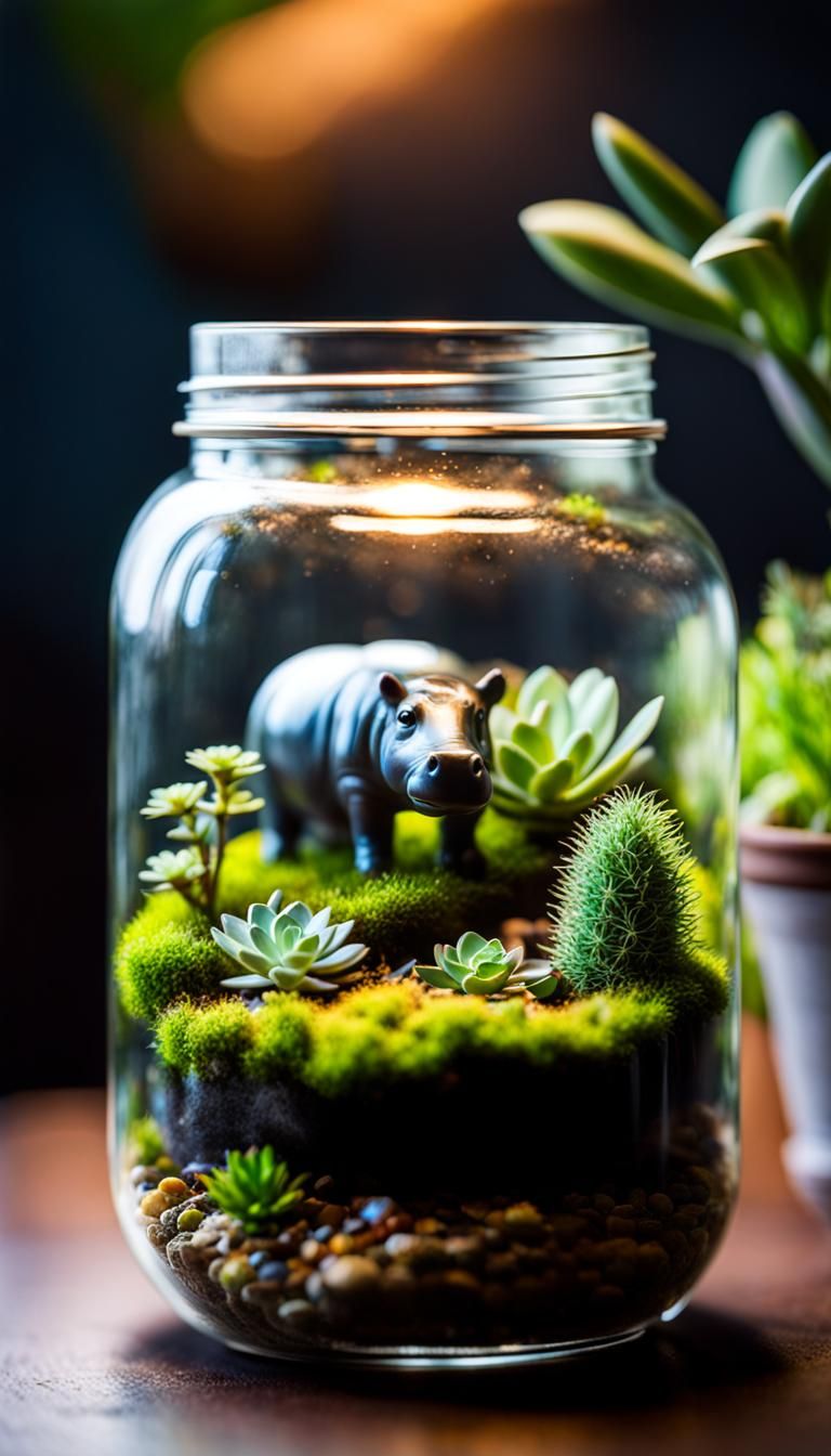 Hippo Jar IV - AI Generated Artwork - NightCafe Creator