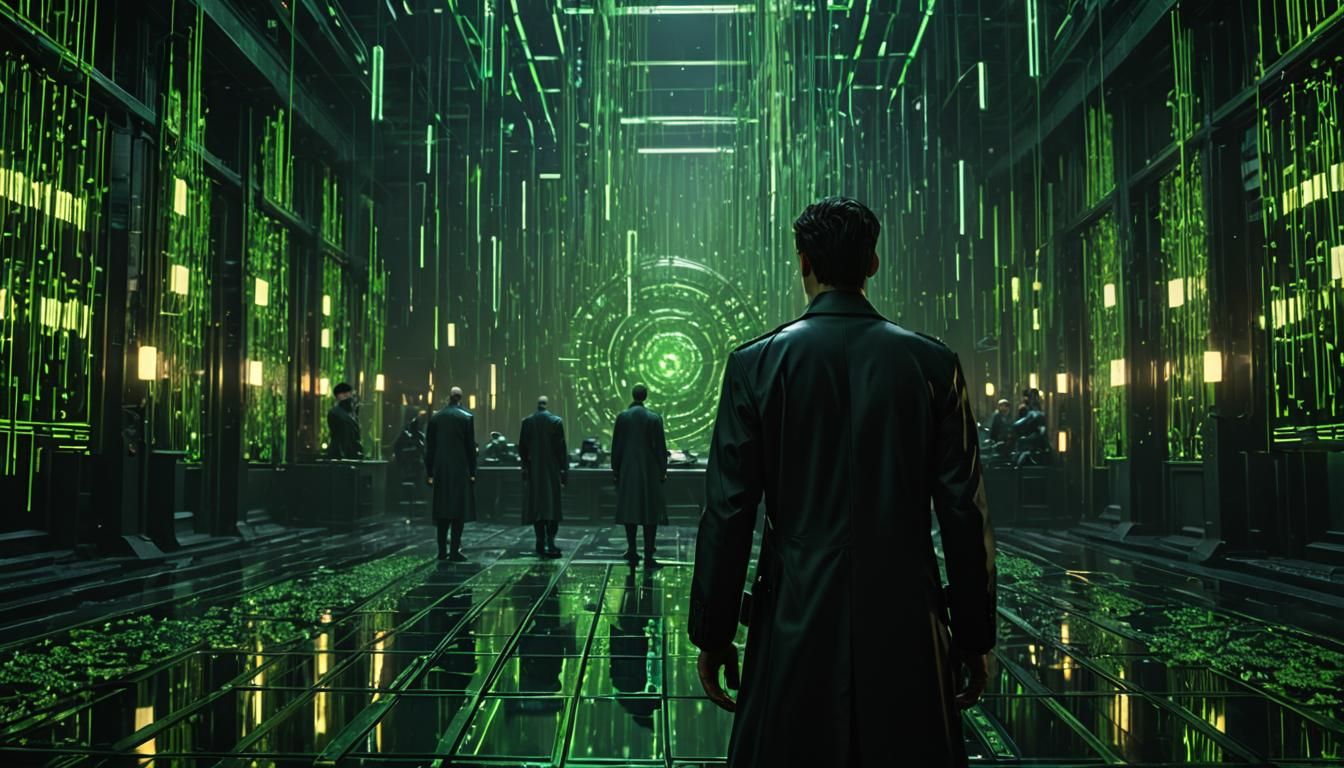 Seeing into the matrix - AI Generated Artwork - NightCafe Creator