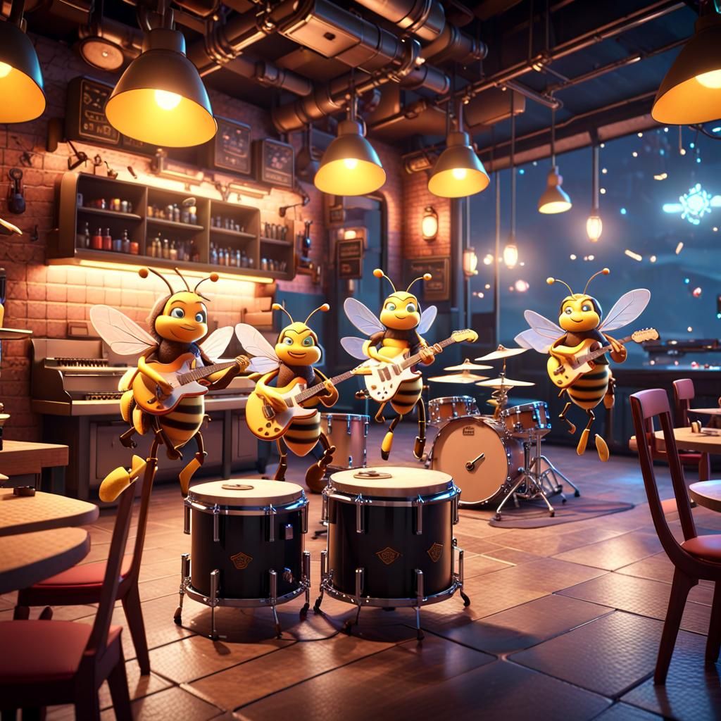 Bee Dance - AI Generated Artwork - NightCafe Creator