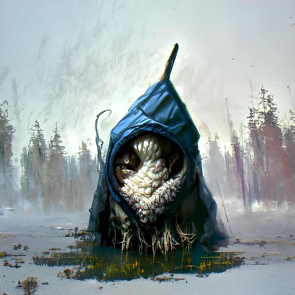 Hooded creature by Greg Rutkowski - AI Generated Artwork - NightCafe ...