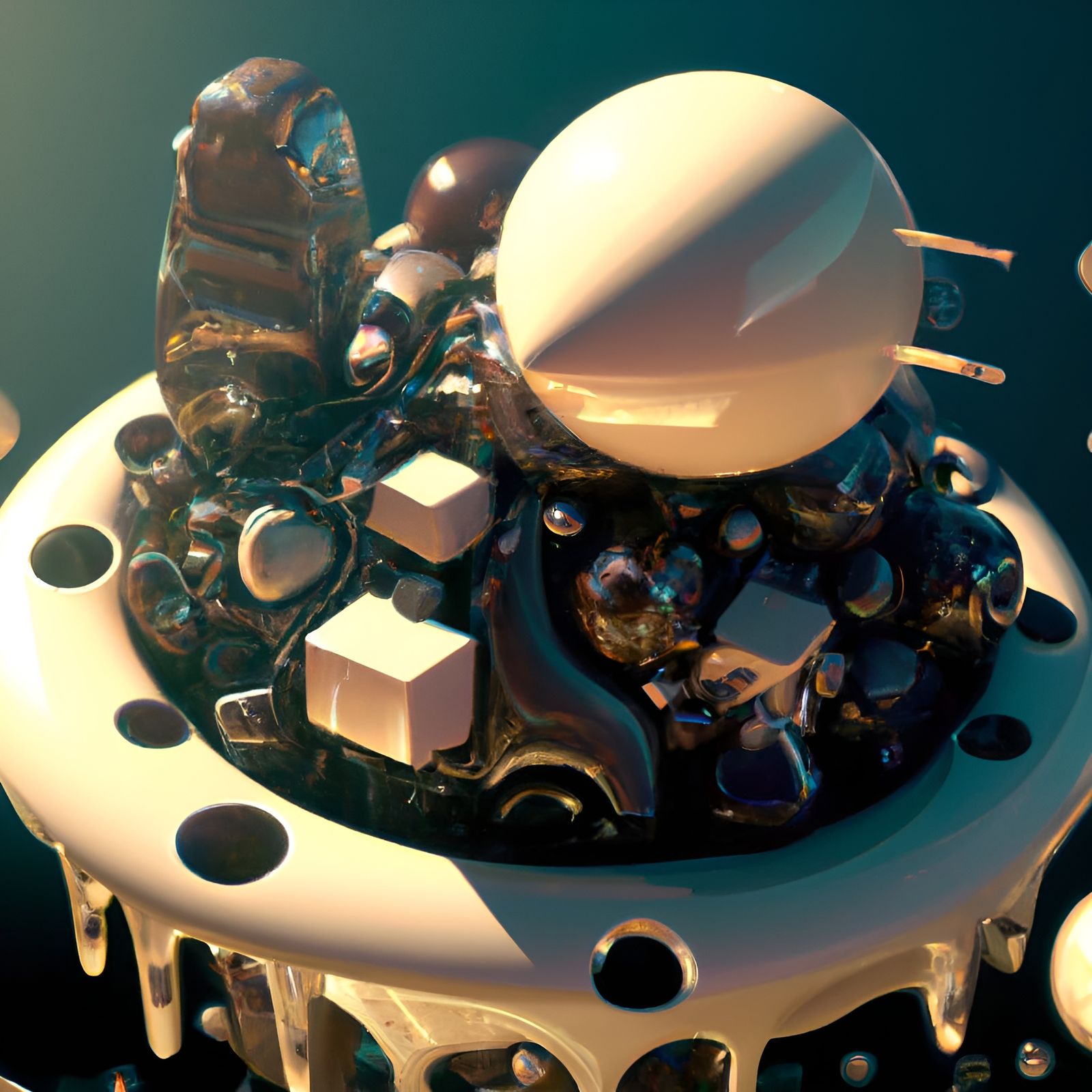 extreme greebling - AI Generated Artwork - NightCafe Creator