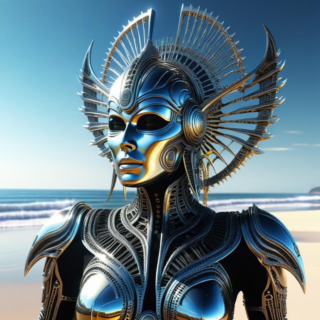 Alien visitor - AI Generated Artwork - NightCafe Creator