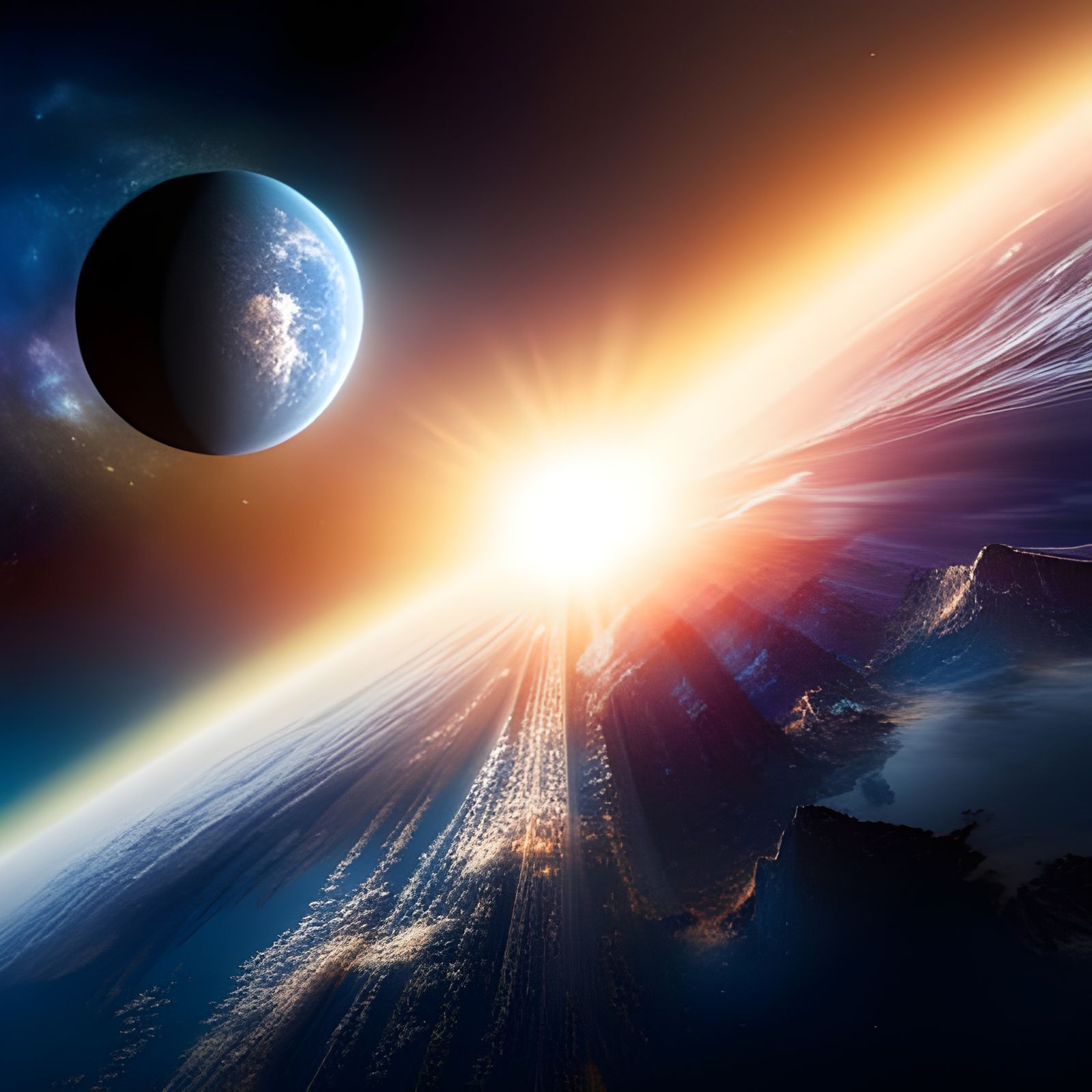 Sunrise - AI Generated Artwork - NightCafe Creator