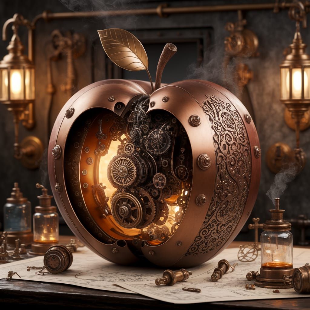 Mechanical Core: The Steampunk Apple