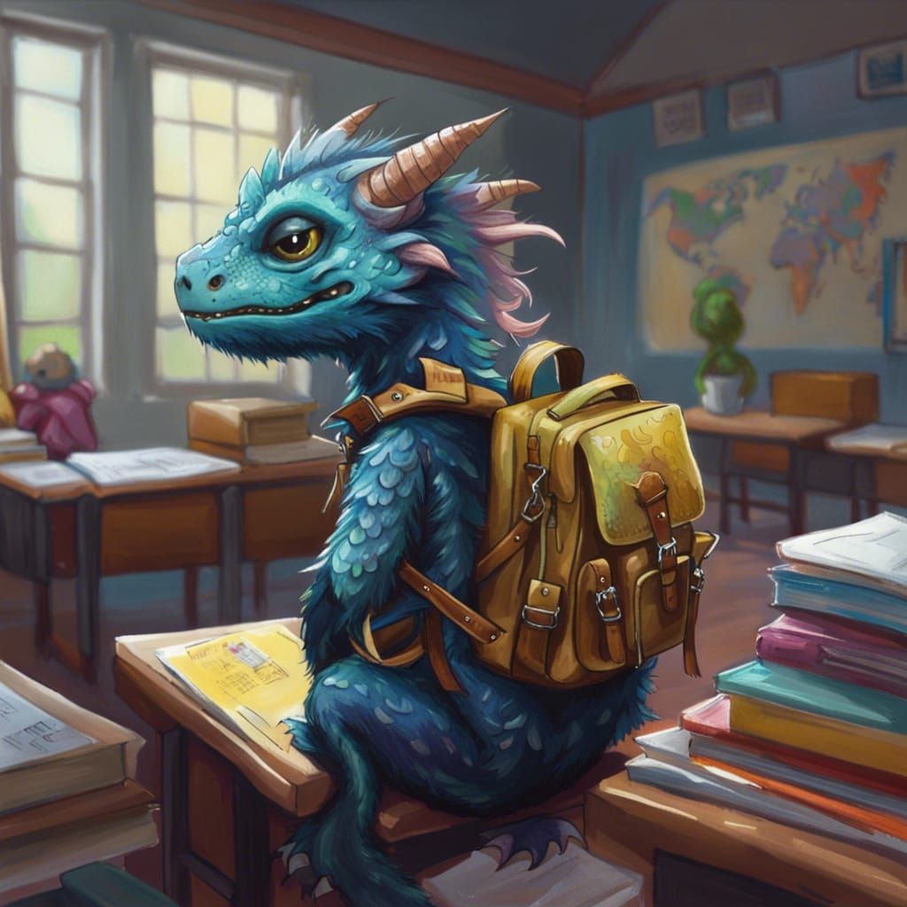 first day of school - AI Generated Artwork - NightCafe Creator