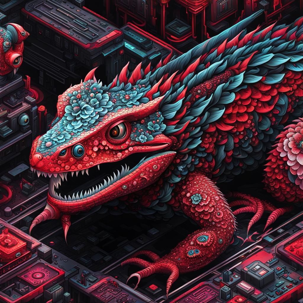 Lizard - AI Generated Artwork - NightCafe Creator