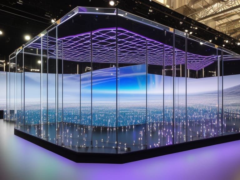 Galaxy HyperTesseract Glass Huge Widescreen Display, Interdimensional ...