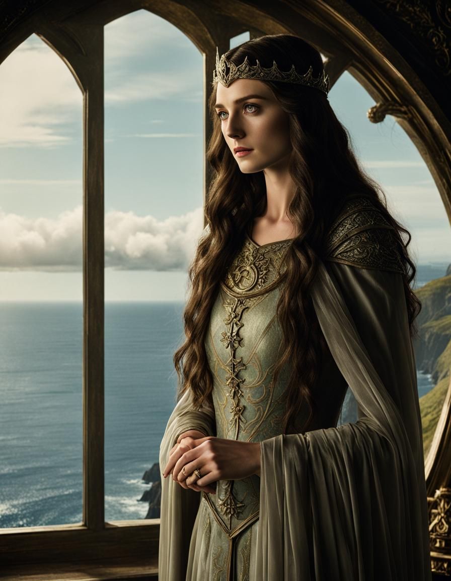 Elgarain, queen of the Noldor - AI Generated Artwork - NightCafe Creator
