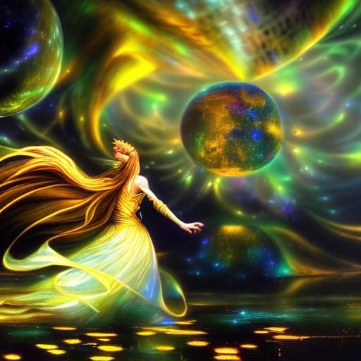 Coming back to the Golden Moon - AI Generated Artwork - NightCafe Creator