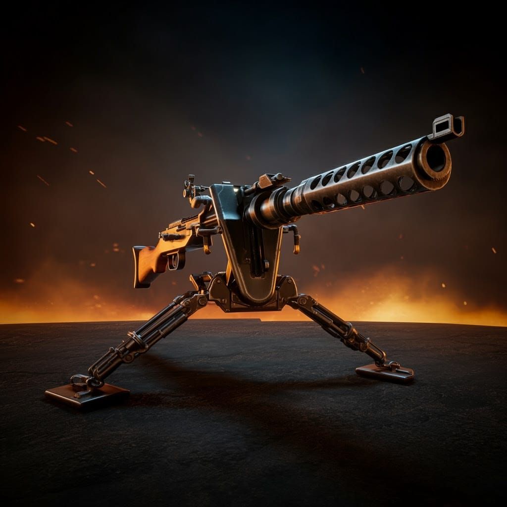 Soviet Anti-Tank Rifle PTRD-41 in Futuristic, Cine... - AI Art