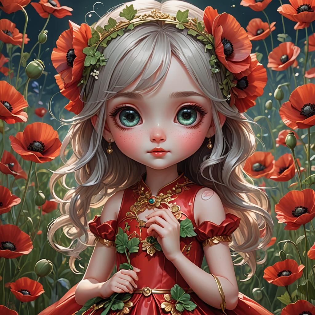 Poppy fairy - AI Generated Artwork - NightCafe Creator