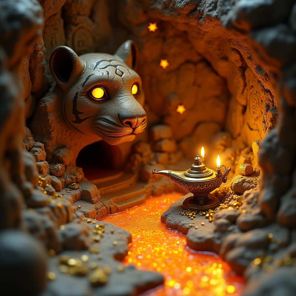 The miniature Cave of Wonders - The miniature Cave of Wonder...