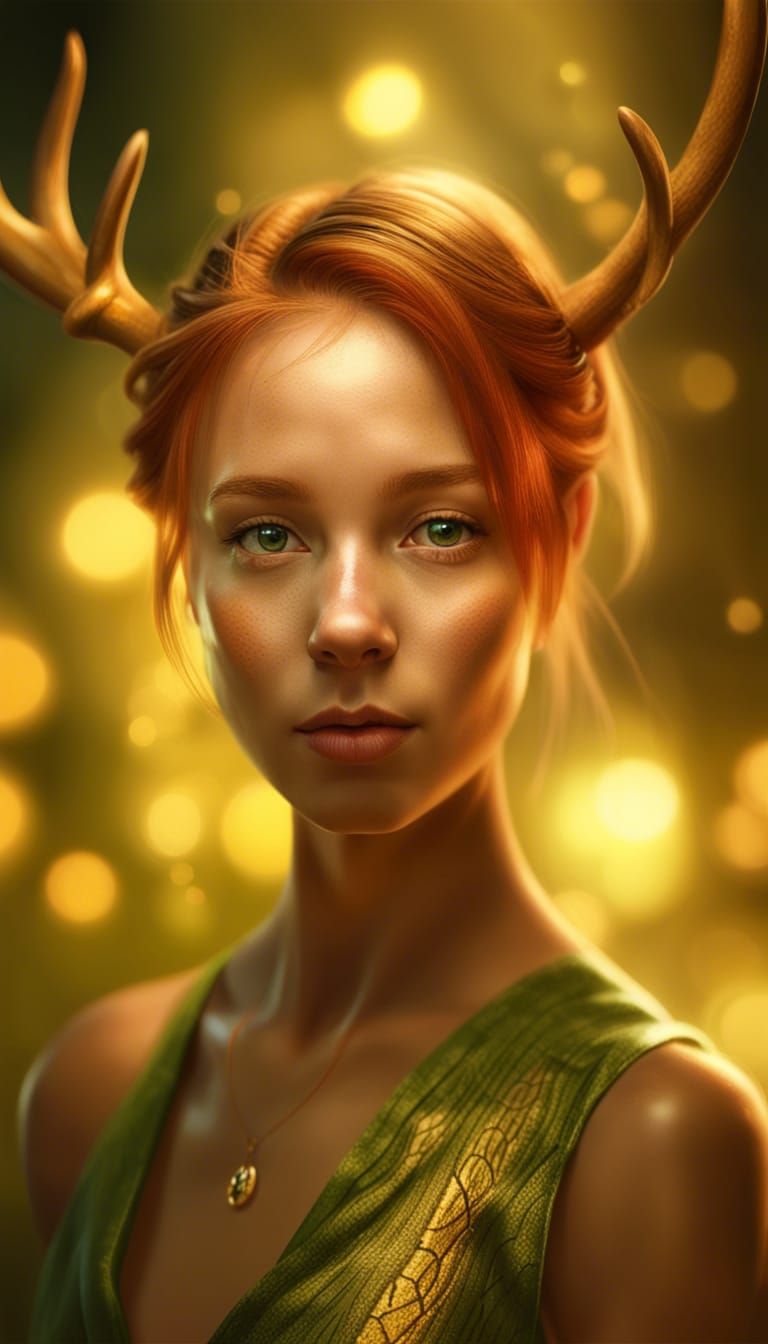 Golden Fawn - AI Generated Artwork - NightCafe Creator