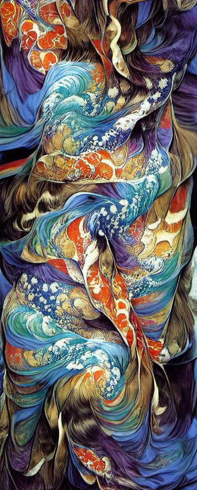 Silken Waves PV01H - AI Generated Artwork - NightCafe Creator