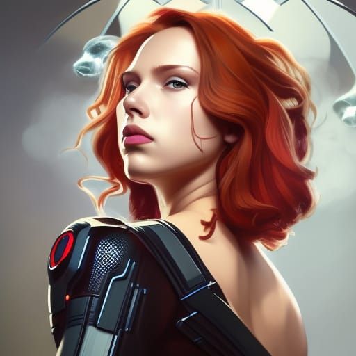 The Marvel Black Widow - AI Generated Artwork - NightCafe Creator