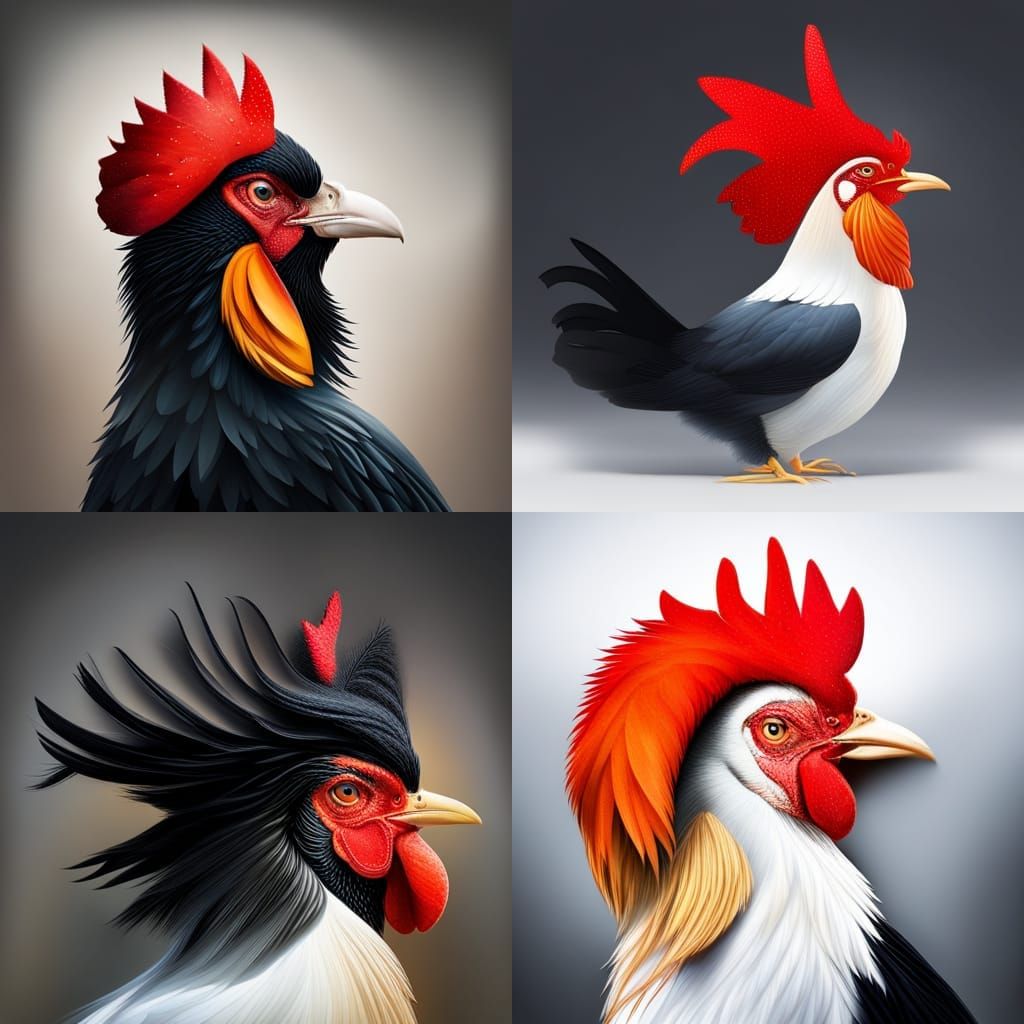Rooster - AI Generated Artwork - NightCafe Creator