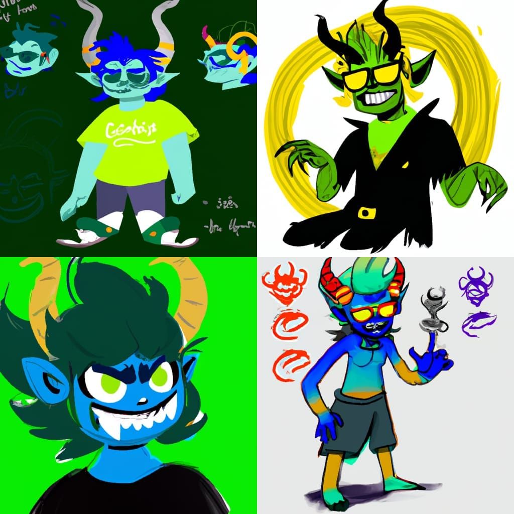 homestuck troll design concept arts - AI Generated Artwork - NightCafe ...