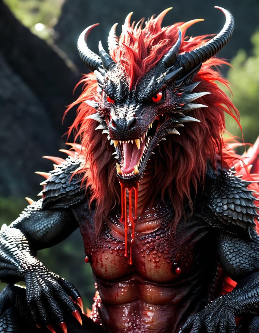 Demonic Dragon - AI Generated Artwork - NightCafe Creator