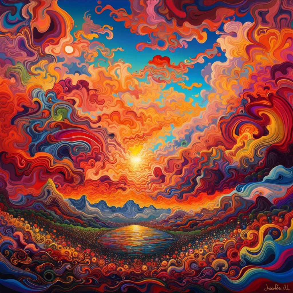 A Surreal Clouds Painting - AI Generated Artwork - NightCafe Creator