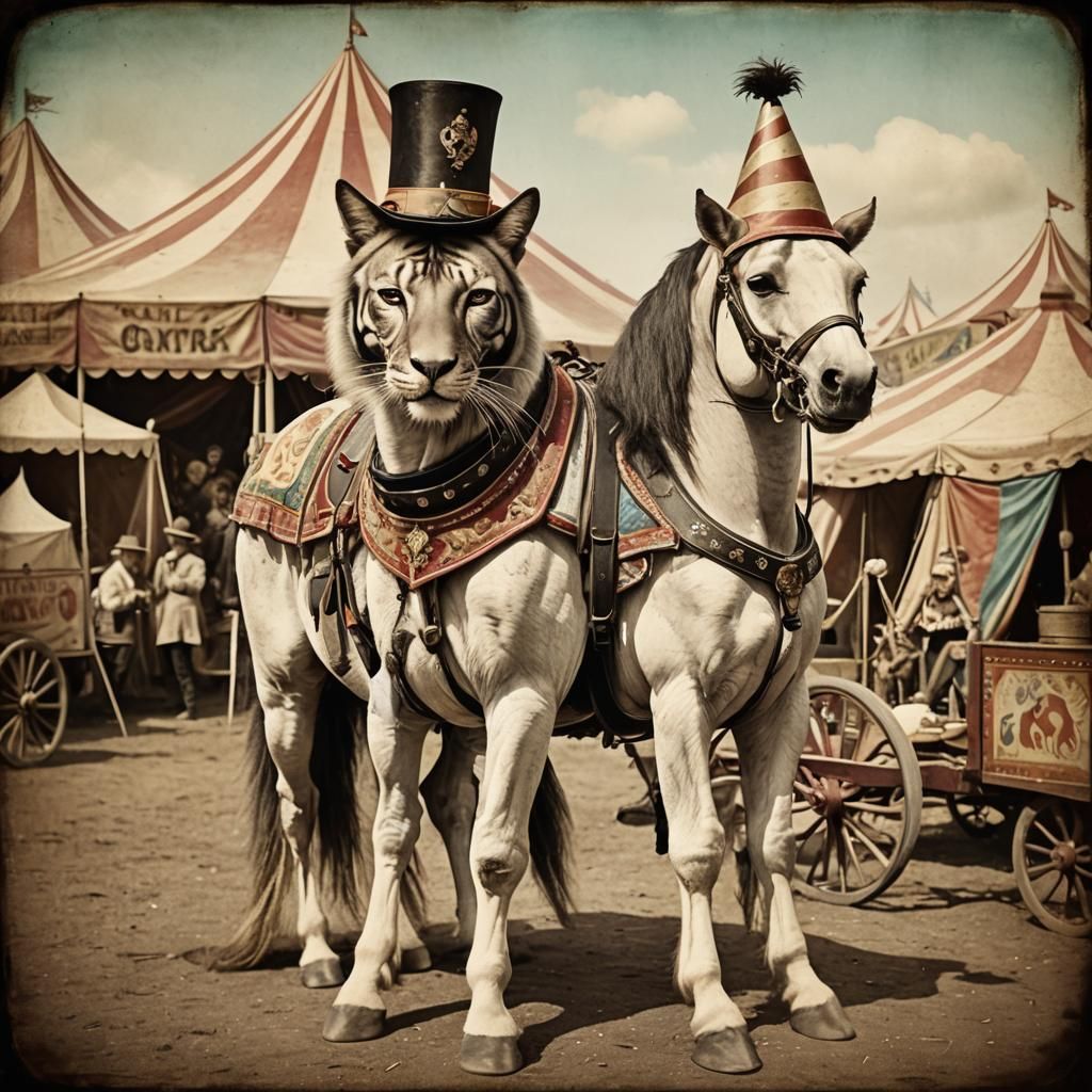 Circus Animal Freak Show - AI Generated Artwork - NightCafe Creator