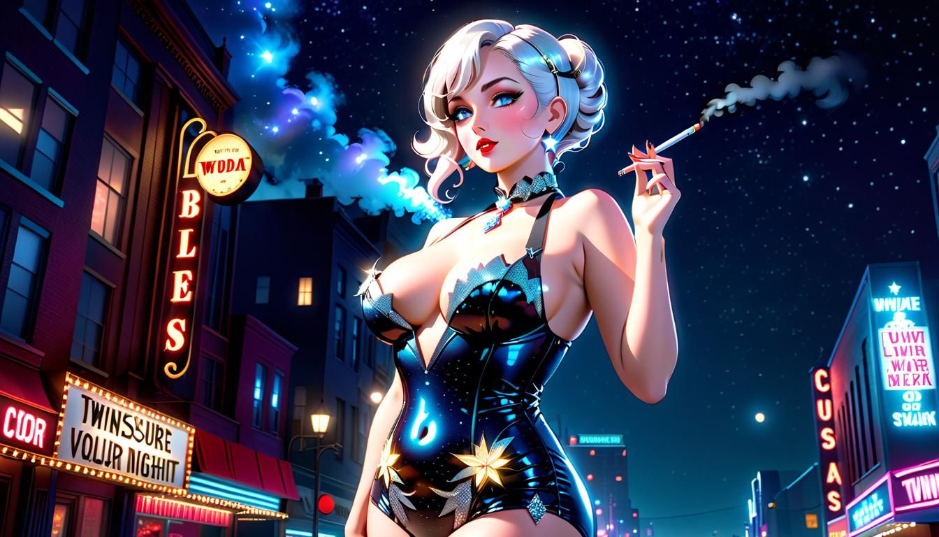 burlesque woman - AI Generated Artwork - NightCafe Creator